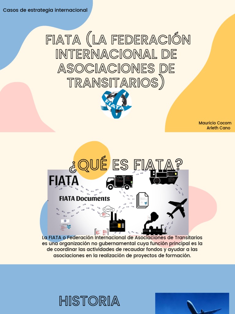 FIATA (La Federación Internacional de Asociaciones de Transitarios ...