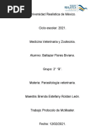 Técnica McMaster en Parasitología Veterinaria | PDF | Agua | Química