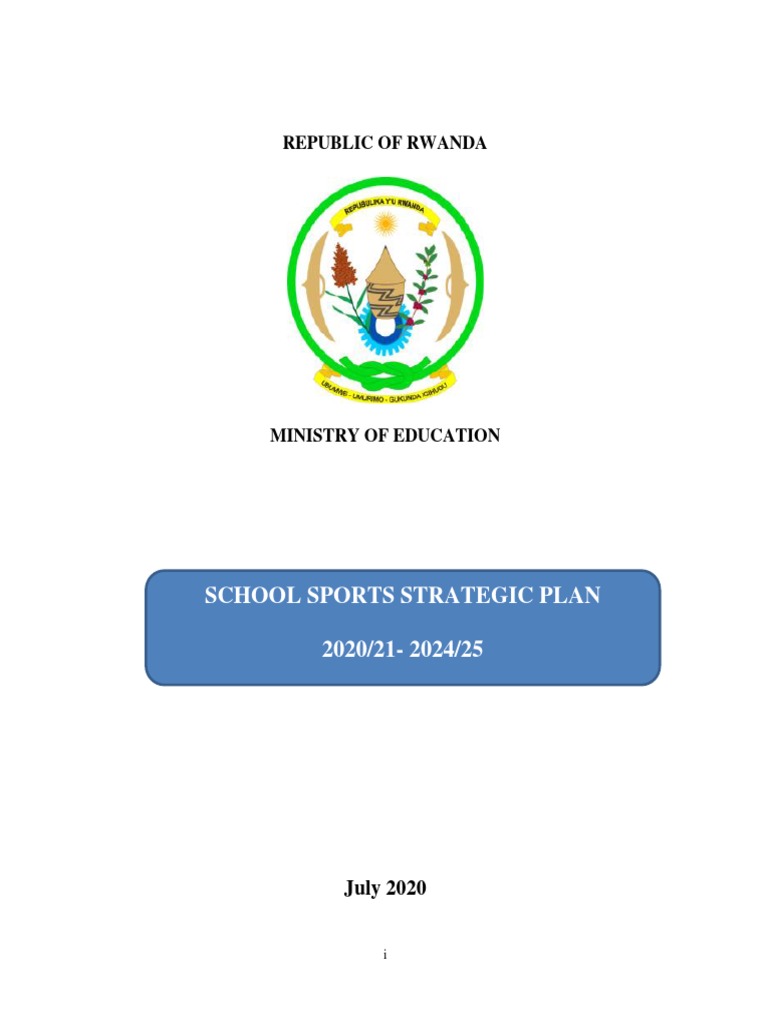 Rwanda School Sports Strategic Plan 2020-2025 | PDF | Strategic ...