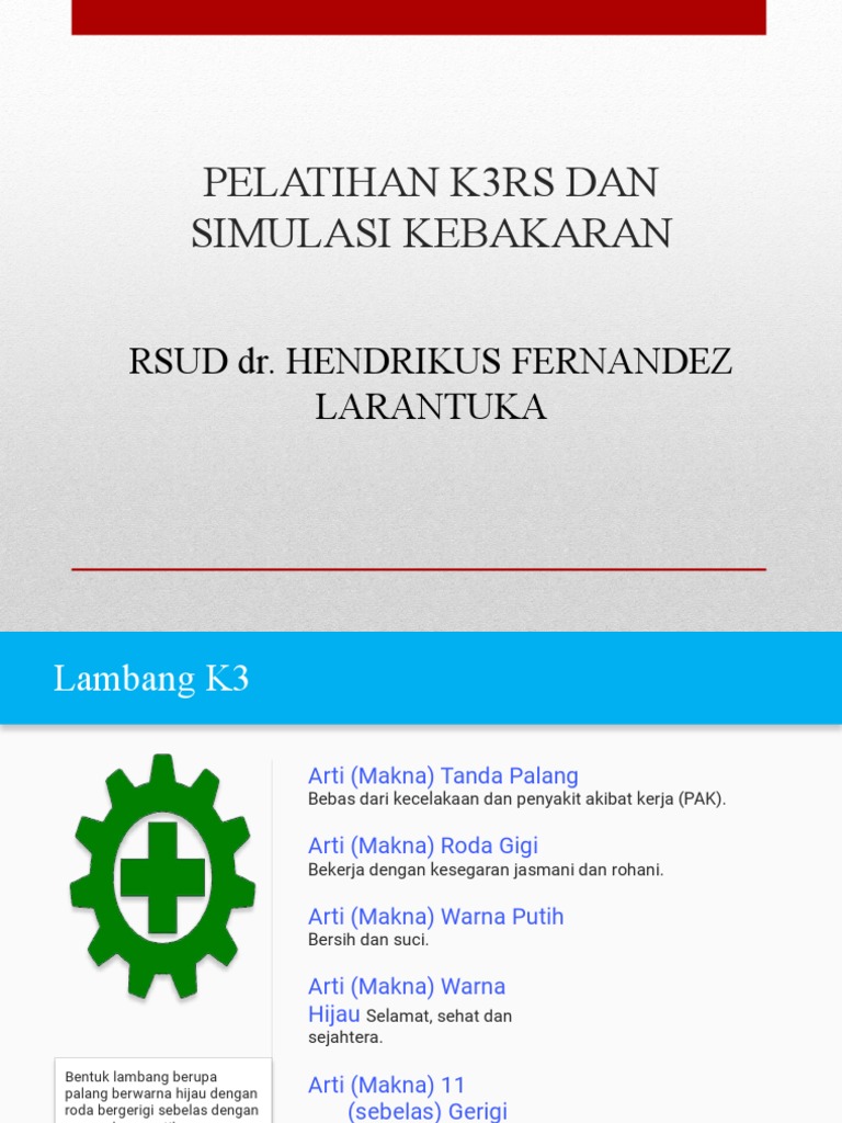 Materi Sosialisasi EWS K3 | PDF
