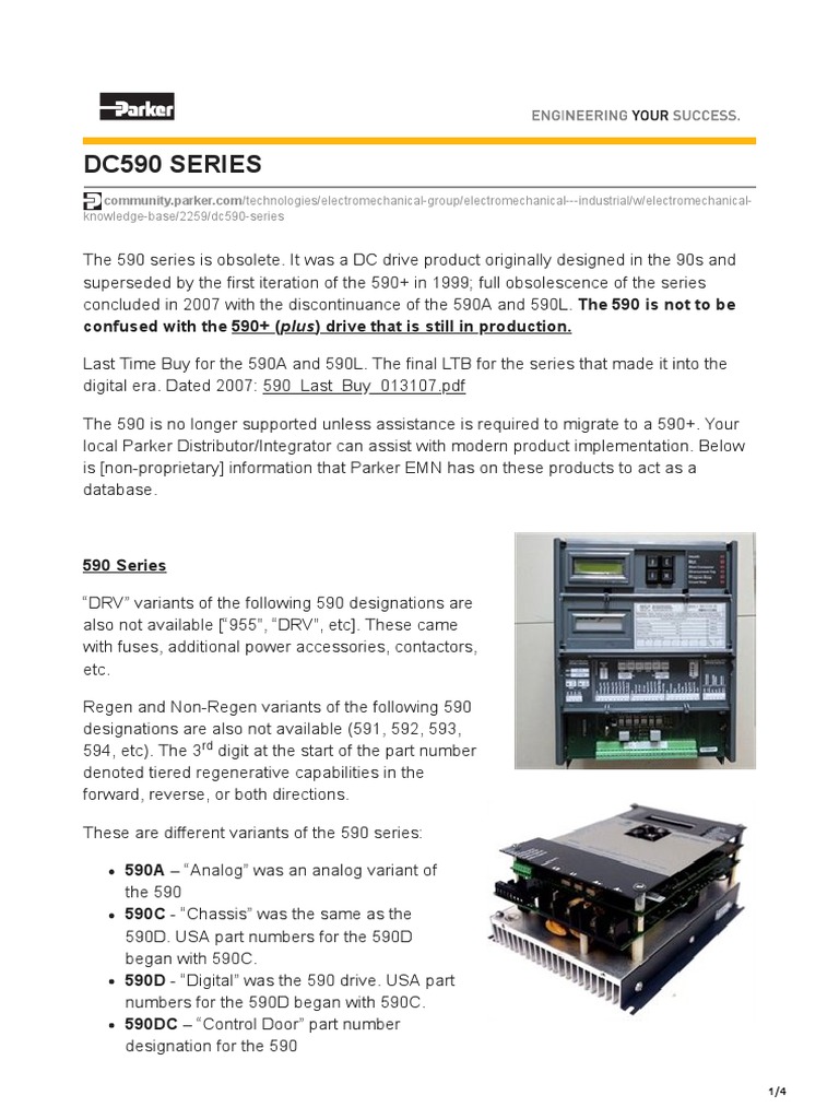 Dc590 Series: Confused With The 590+ (Plus) Drive That Is Still in ...