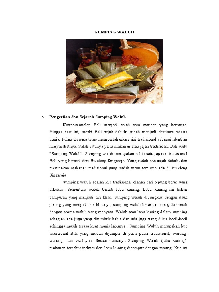 Sumping Waluh | PDF