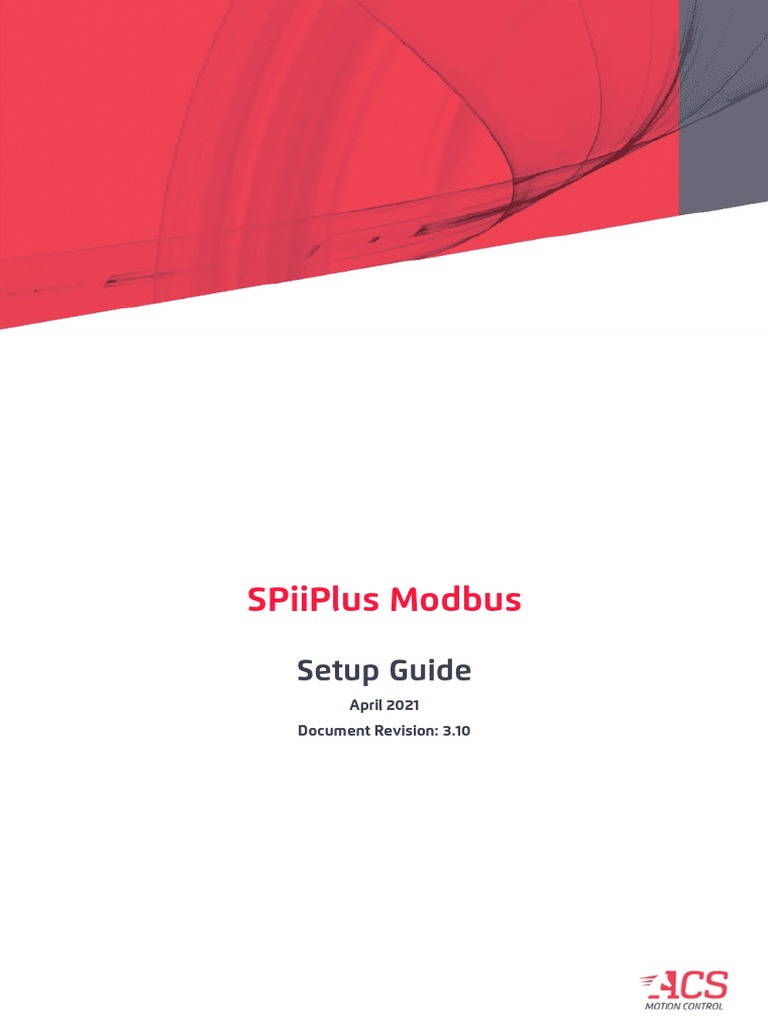 SPiiPlus Modbus Setup Guide | PDF | Computer Engineering | Software ...