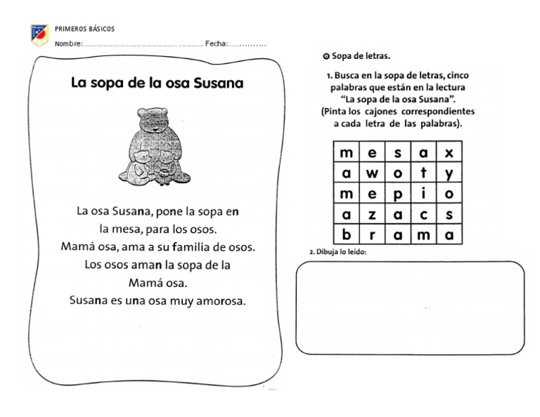 Lectura La Sopa de La Osa Susana | PDF