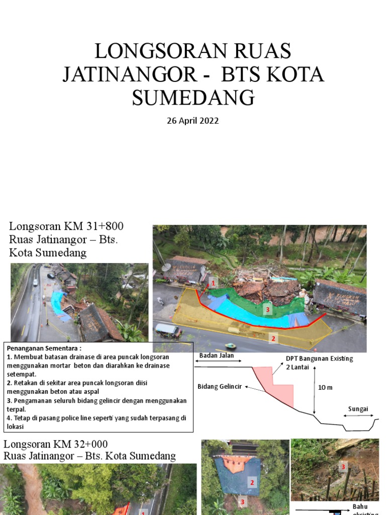 Penanganan Longsoran Jatinangor | PDF