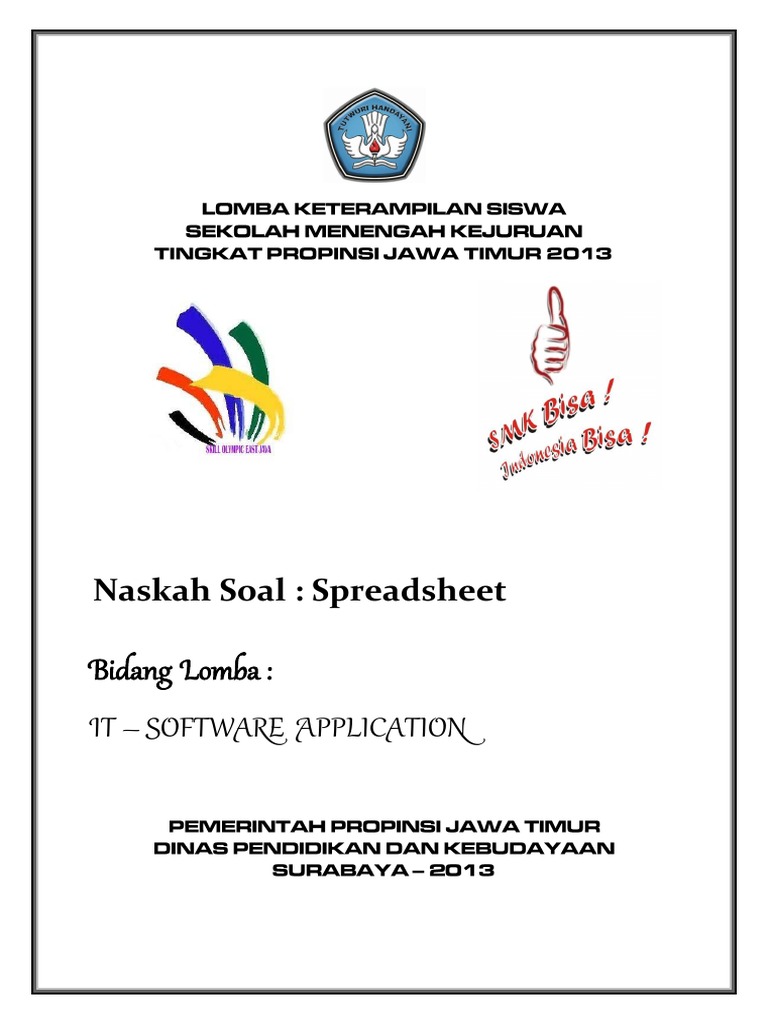 Soal Spreadsheet 2013 | PDF