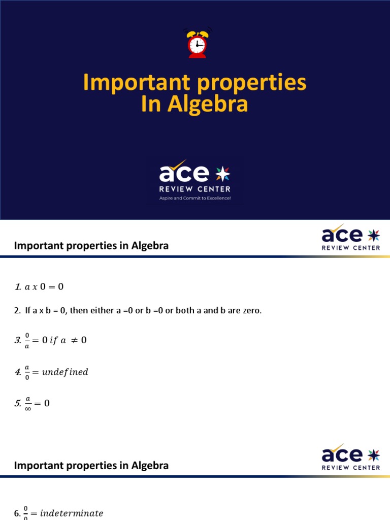 important-properties-in-algebra-pdf-quadratic-equation