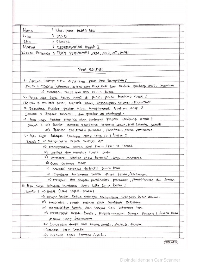 Nofi Duwi Anita Sari - S20077 - S20B - Soal SDIDTK | PDF