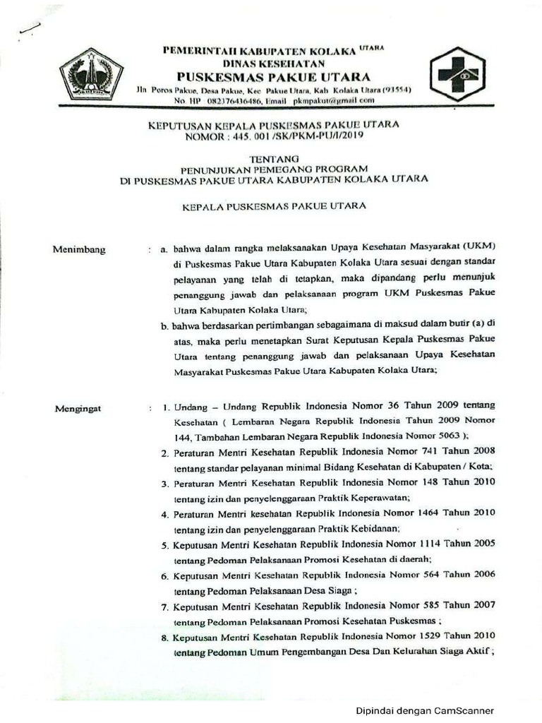 SK Pemegang Program Hepatitis THN 2019 - Compressed | PDF