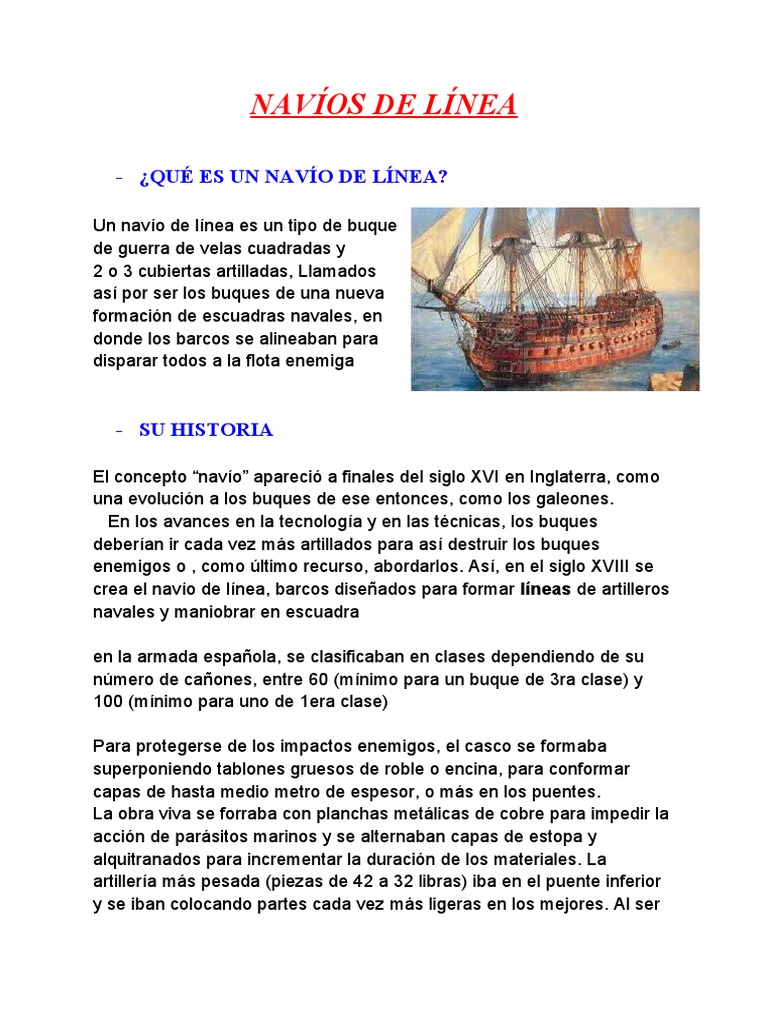 Navíos de Línea by Padin Matias | PDF | Guerra Naval | Buques