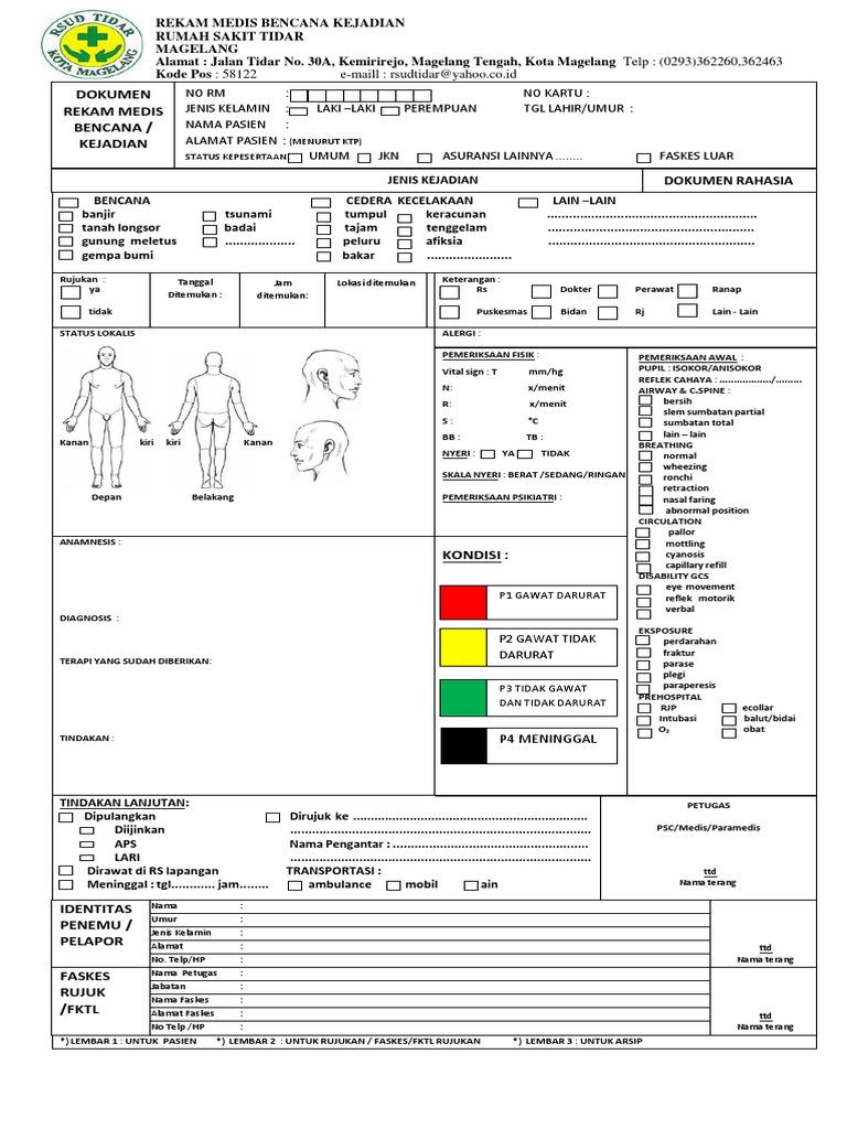Formulir Rekam Medis | PDF