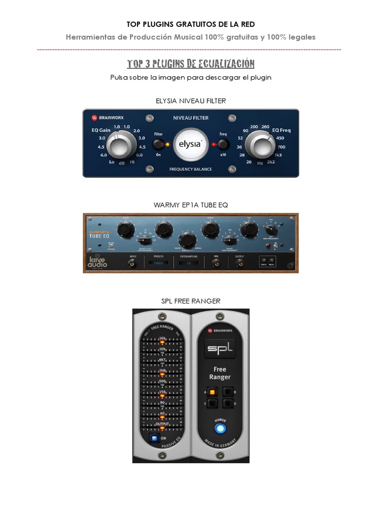 Guia de Top Plugins GRATIS | PDF | Informática