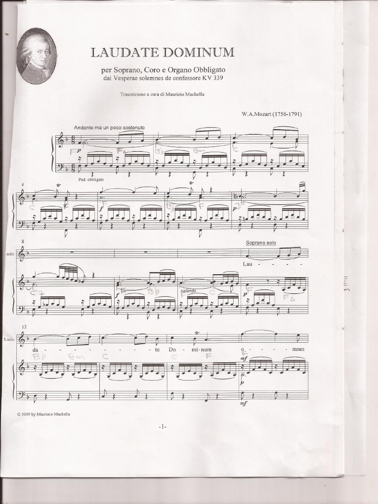 Laudate Dominum Mozart 1 | PDF