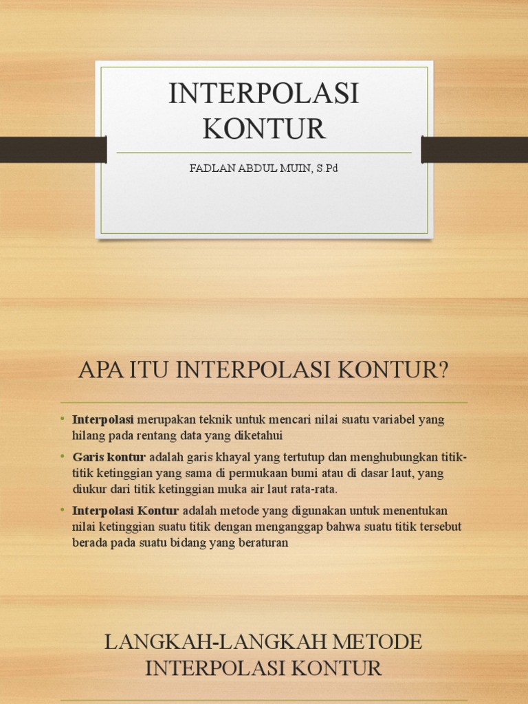 Interpolasi Kontur | PDF
