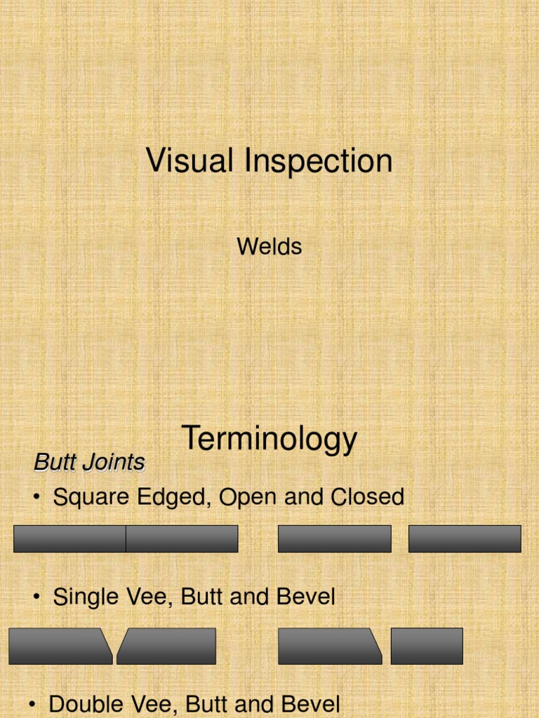 Visual Inspection of Weld 1644721794 | PDF | Construction | Welding