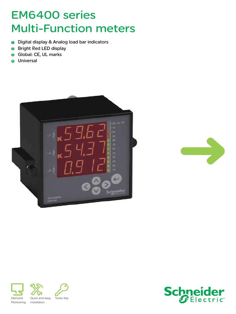 EM6400 Series Multi-Function Meters | PDF | Electrical Engineering ...