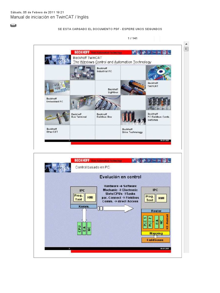 Manual de Iniciación en TwinCAT - Inglés | PDF