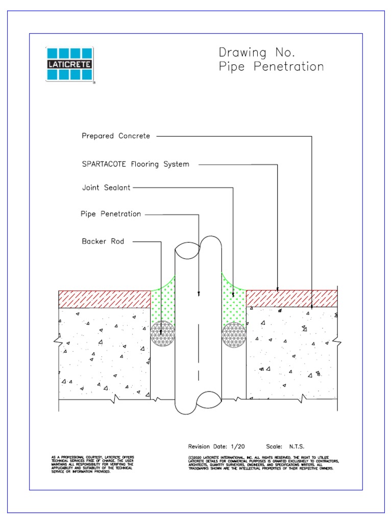 ES - Pipe Penetration Detail | PDF