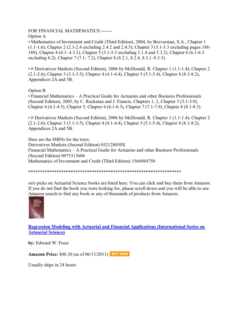 For Financial Mathematics | PDF