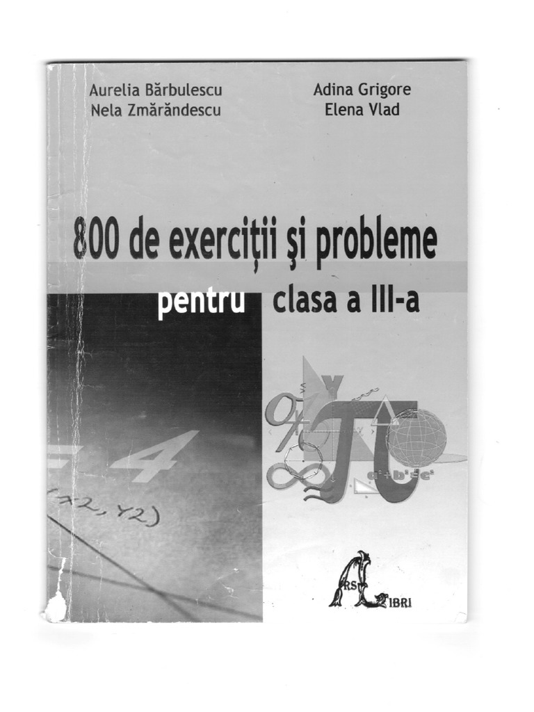 Clasa 3 Culegere Matematica | PDF