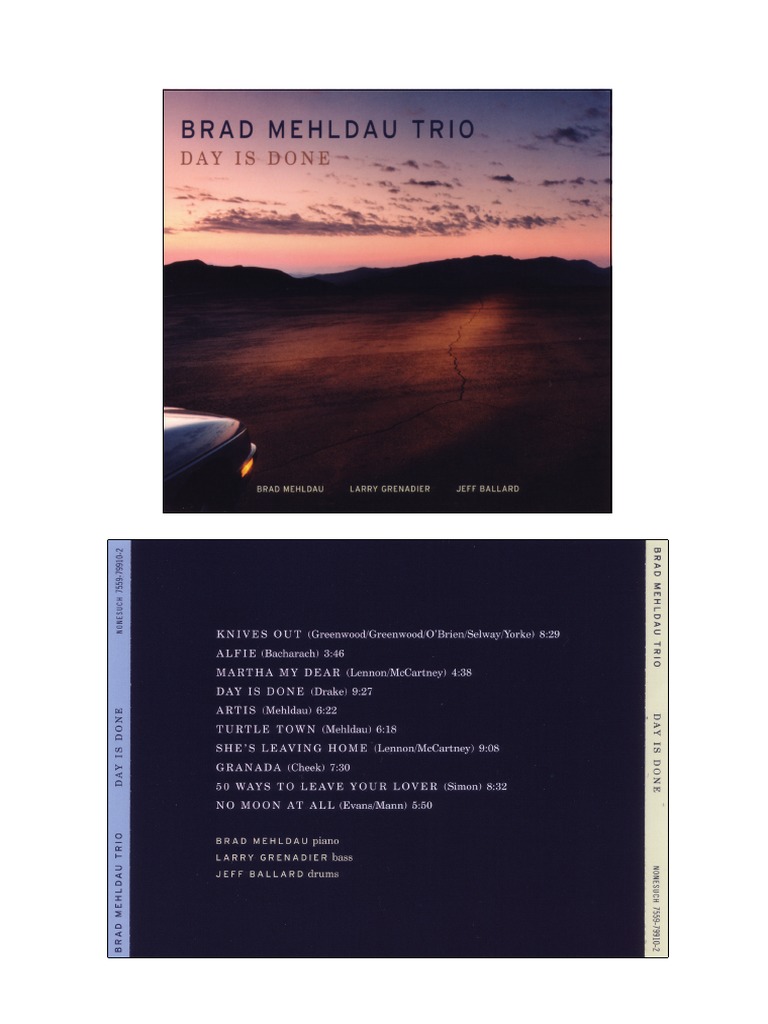 Brad Mehldau - Day Is Done | PDF