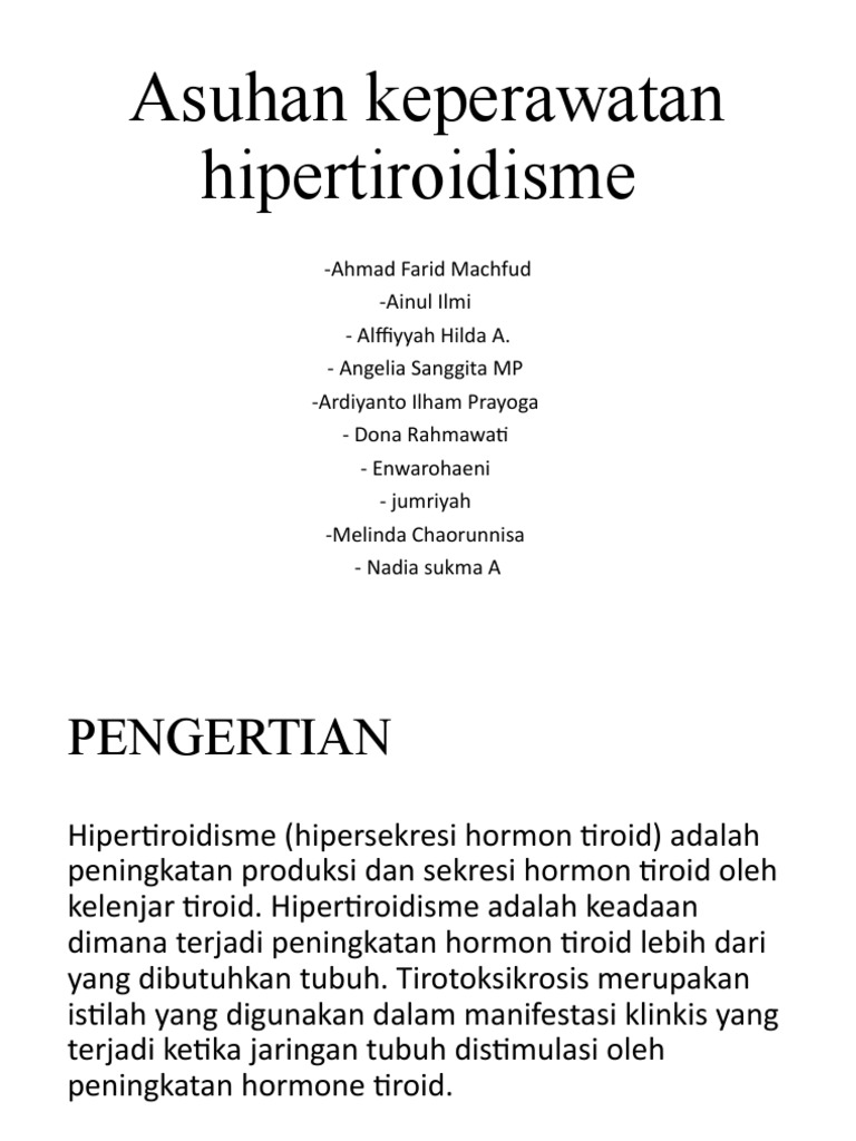 Kelompok 1 Hipertiroidisme | PDF