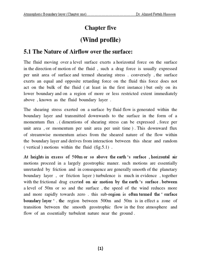 Understanding Wind Profiles and Boundary Layers Through Logarithmic ...