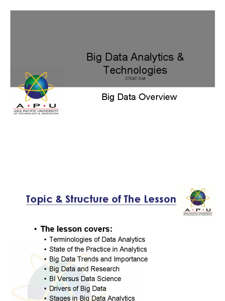 2 - Big Data Overview | Descargar gratis PDF | Big Data | Analytics