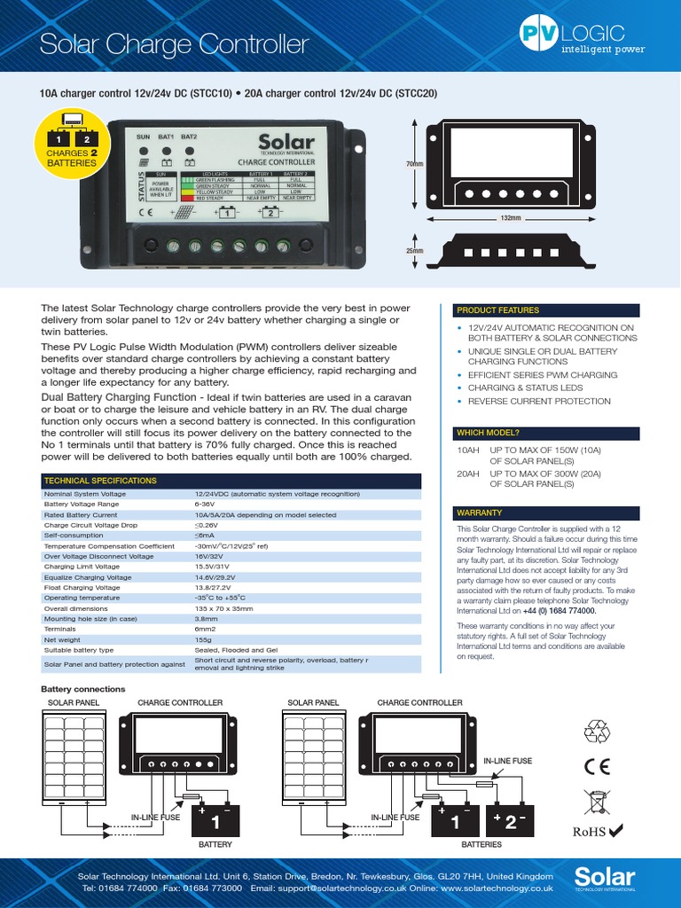 PWM SCC | PDF | Battery Charger | Solar Panel