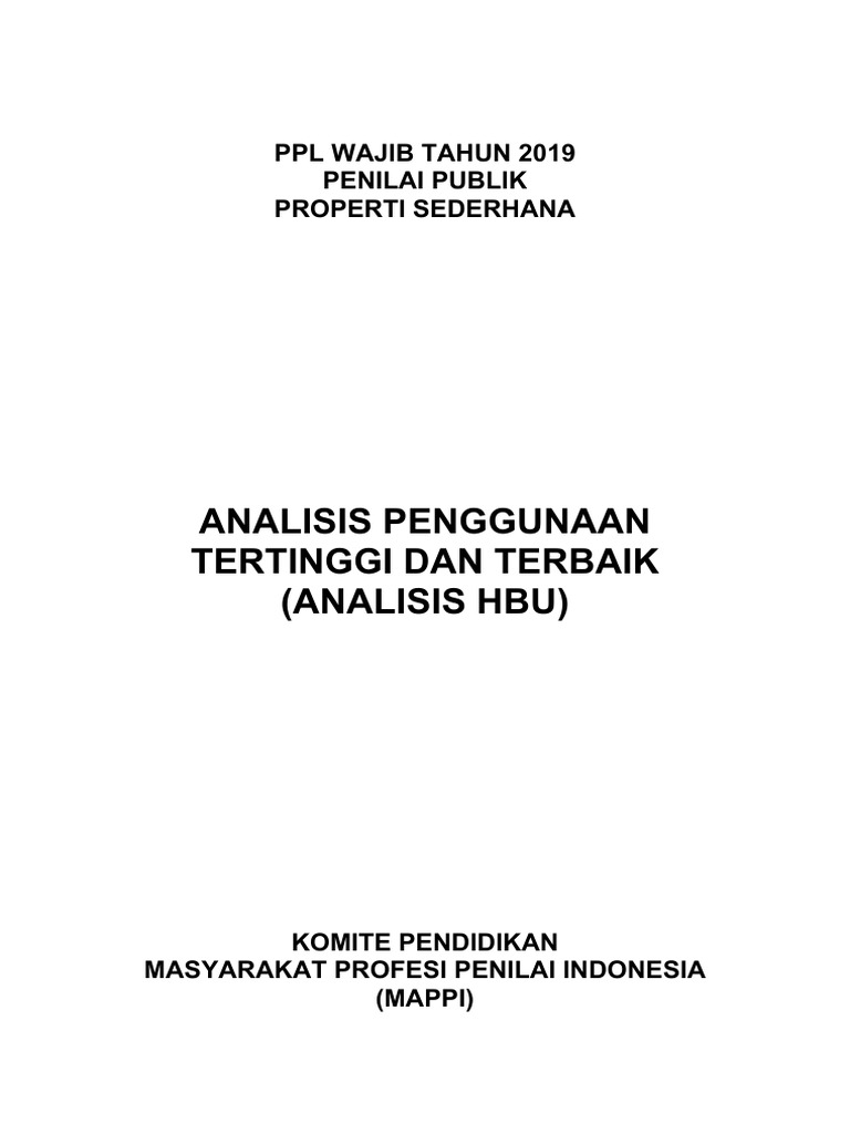 Analisis Hbu | PDF