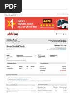 Bus Ticket Format in Word | PDF