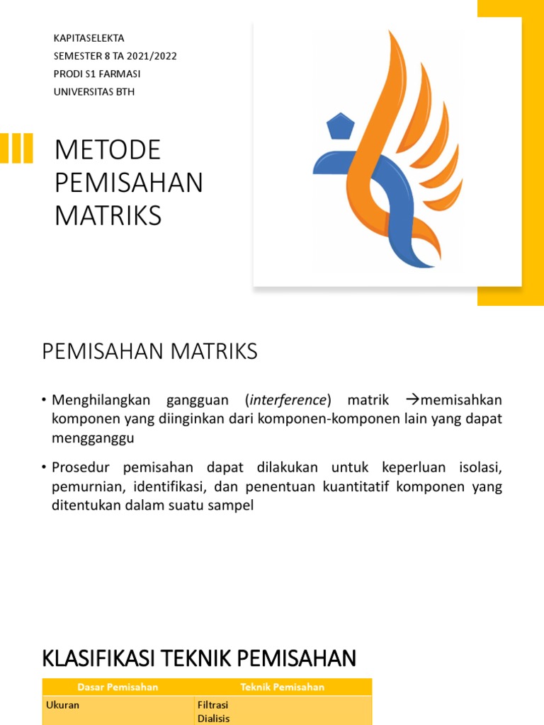 Metode Pemisahan Matriks | PDF