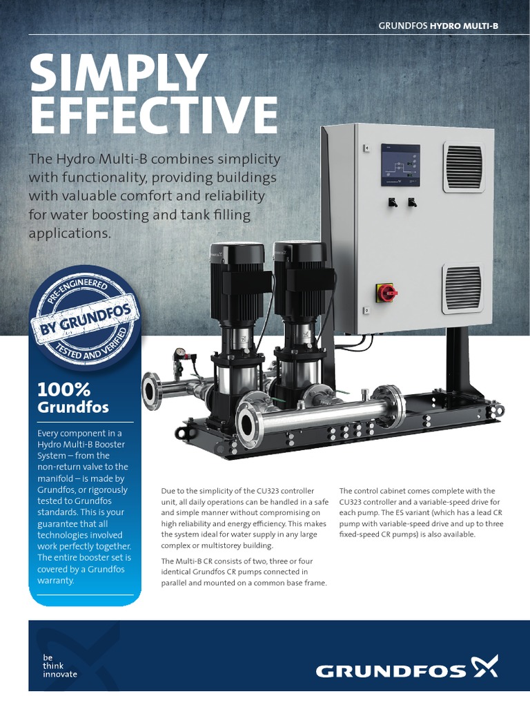 Hydro Multi-B Brochure | PDF | Pump | Hydropower