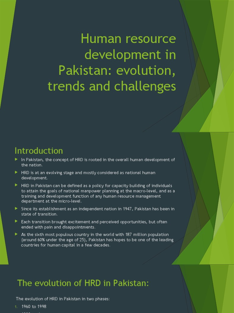 human-resource-development-in-pakistan-pdf-pakistan-globalization