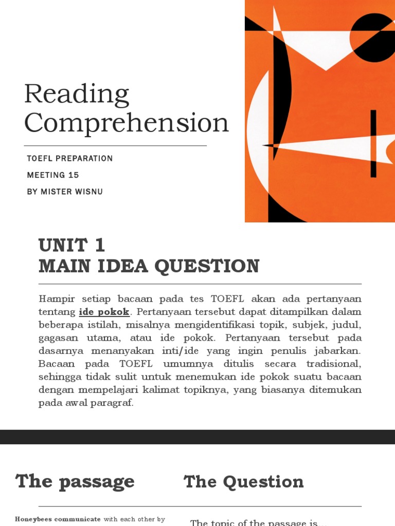 15 - Theory of Reading Comprehension Skill | PDF