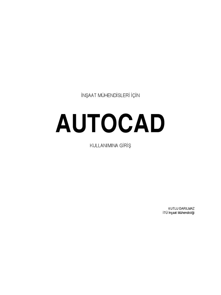 Autocad - Kullanimina - Giris 87 | PDF