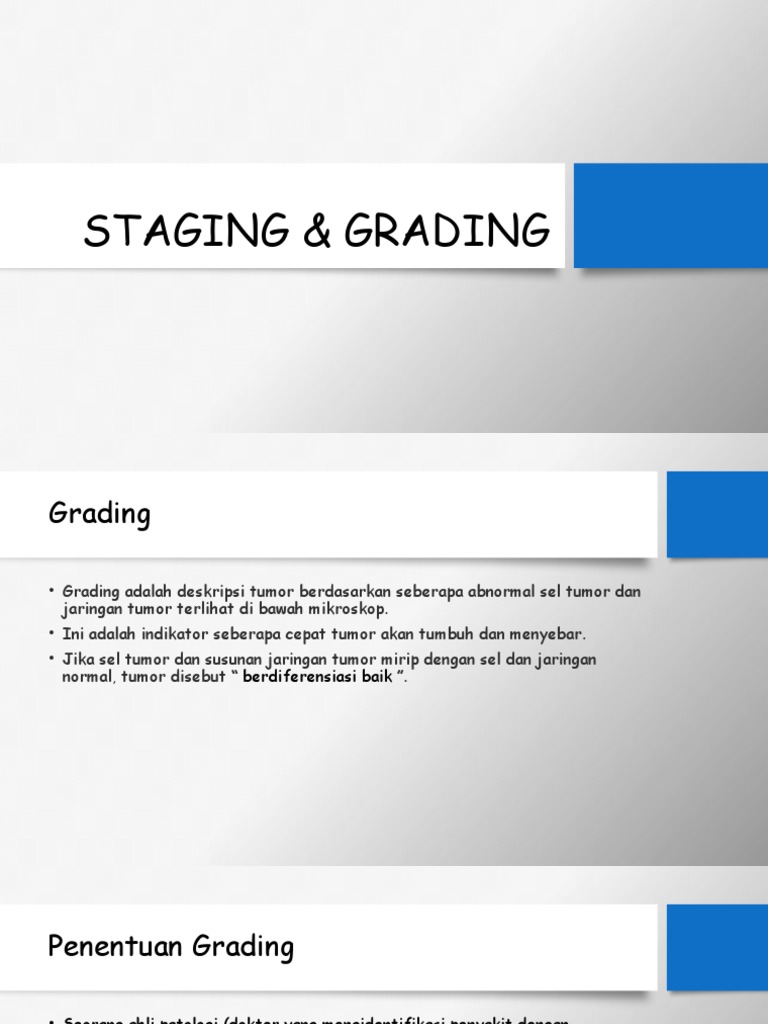 Staging VS Grading | PDF