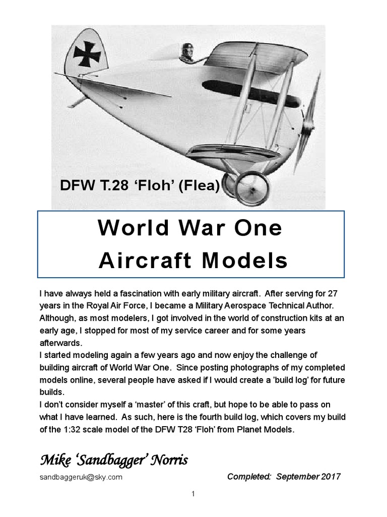 DFW T28 Floh Build | PDF | Paint | Fuselage