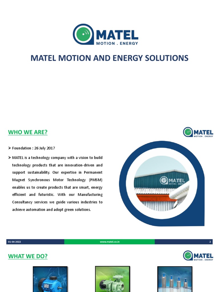 Matel Motion and Energy Solutions | Download Free PDF | Electric Motor ...
