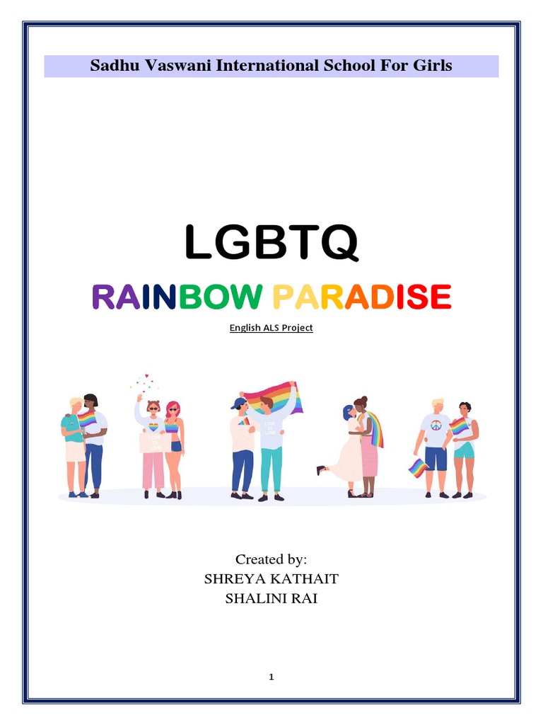 LGBTQ Report Essay Class 12 | PDF | LGBTQIA+ Studies | Lgbt