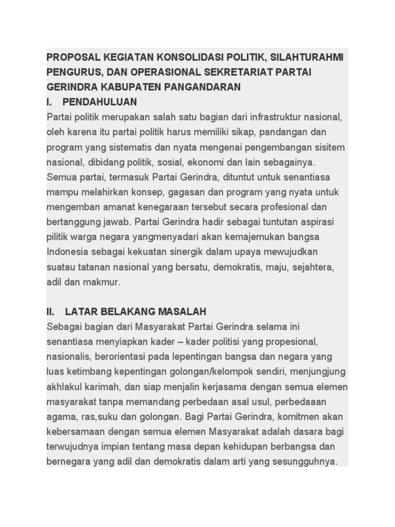 Proposal Pembangunan Balai RT | PDF
