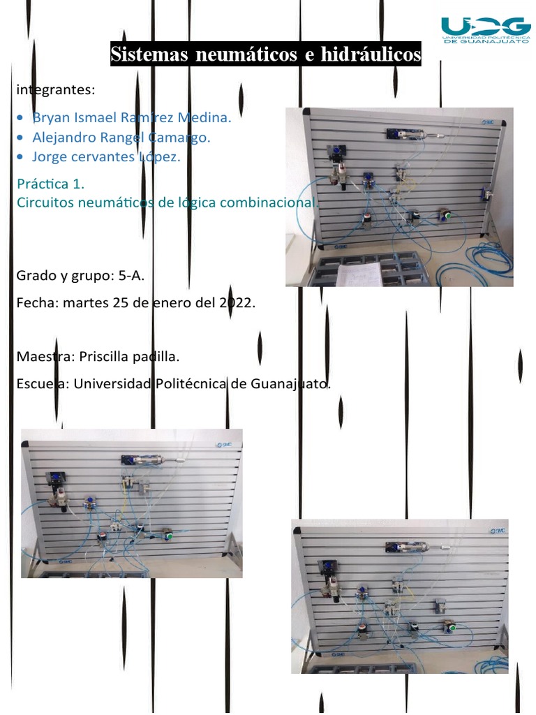 Práctica 1. Circuitos Neumáticos de Lógica Combinacional. | PDF ...