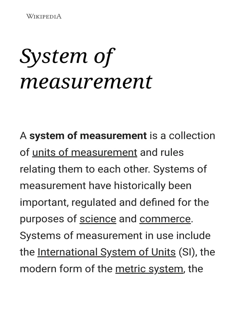 Measurement Systems Explained | PDF | Ounce | Pound (Mass)