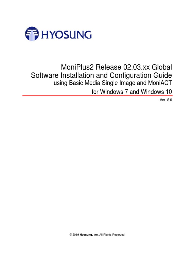 Moniplus2 Release 02.03.Xx Global Software Installation and Configuration Guide | PDF ...