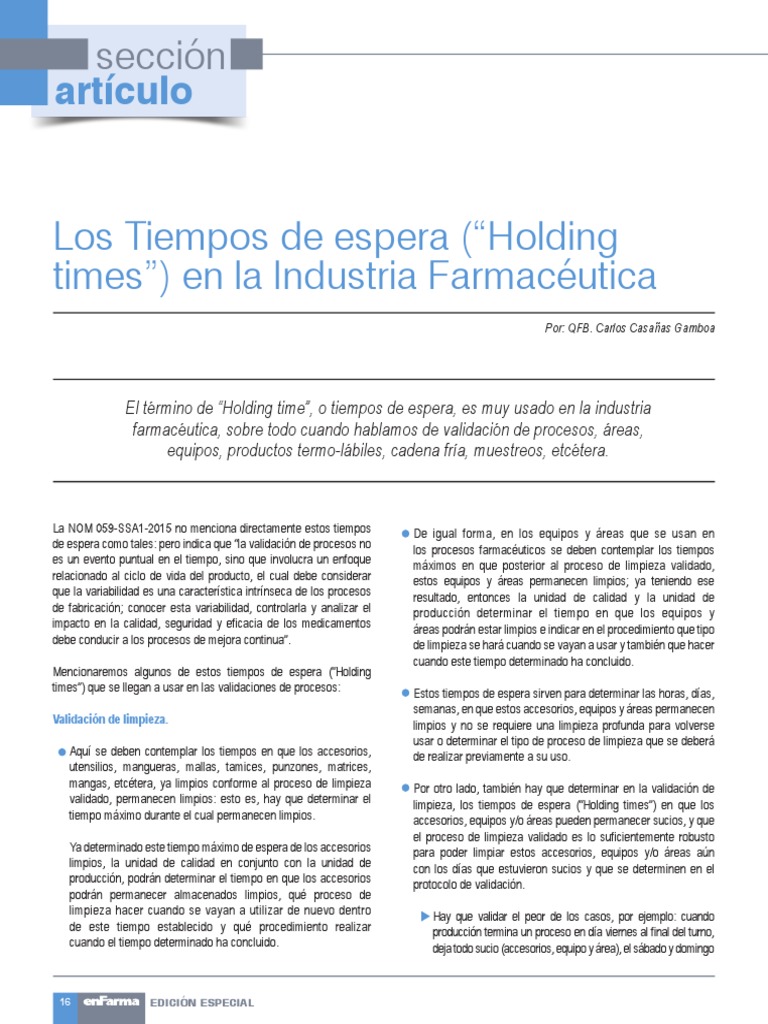 Holding Times | PDF