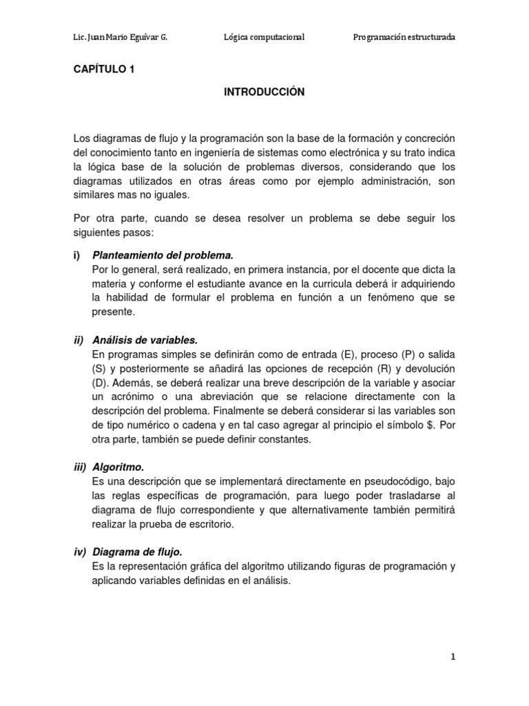 Introducción a la programación estructurada: conceptos básicos, estructura secuencial y ejemplos ...