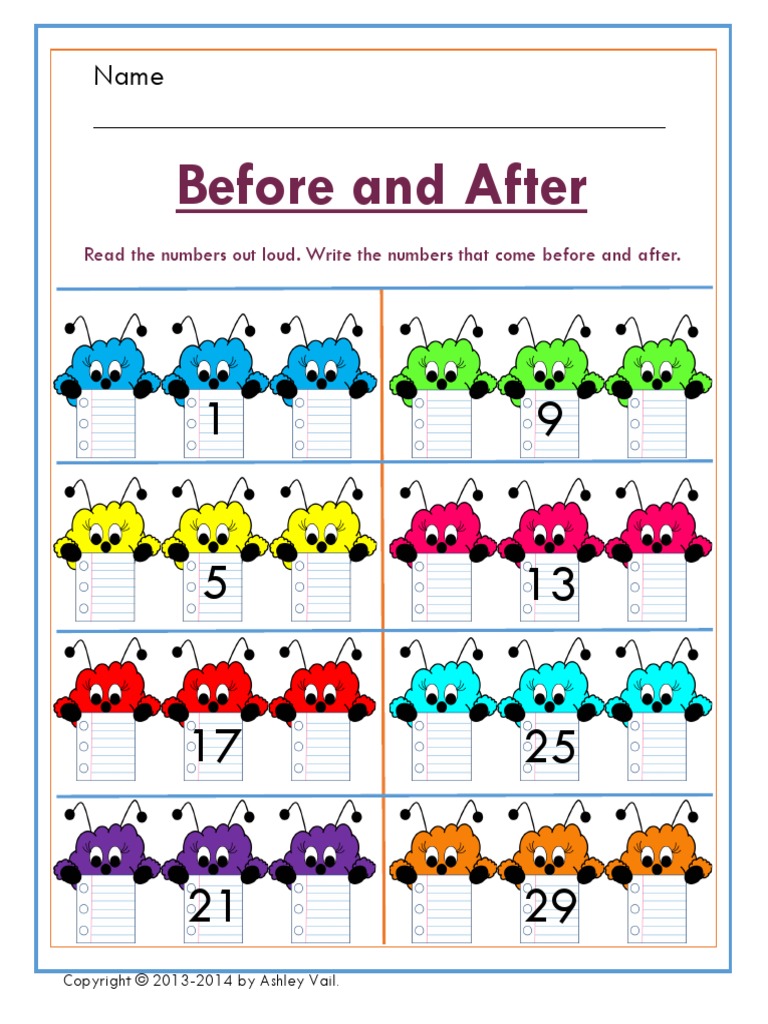Before and After: Name | PDF | Language Arts & Discipline