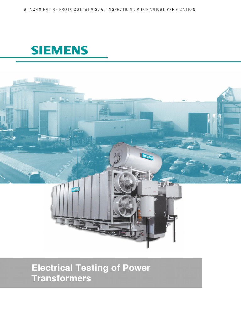 Protocol for Visual Inspection and Mechanical Verification of Power ...