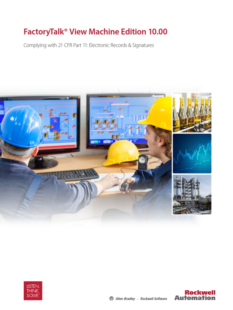 Factorytalk® View Machine Edition 10.00: Complying With 21 CFR Part 11 ...