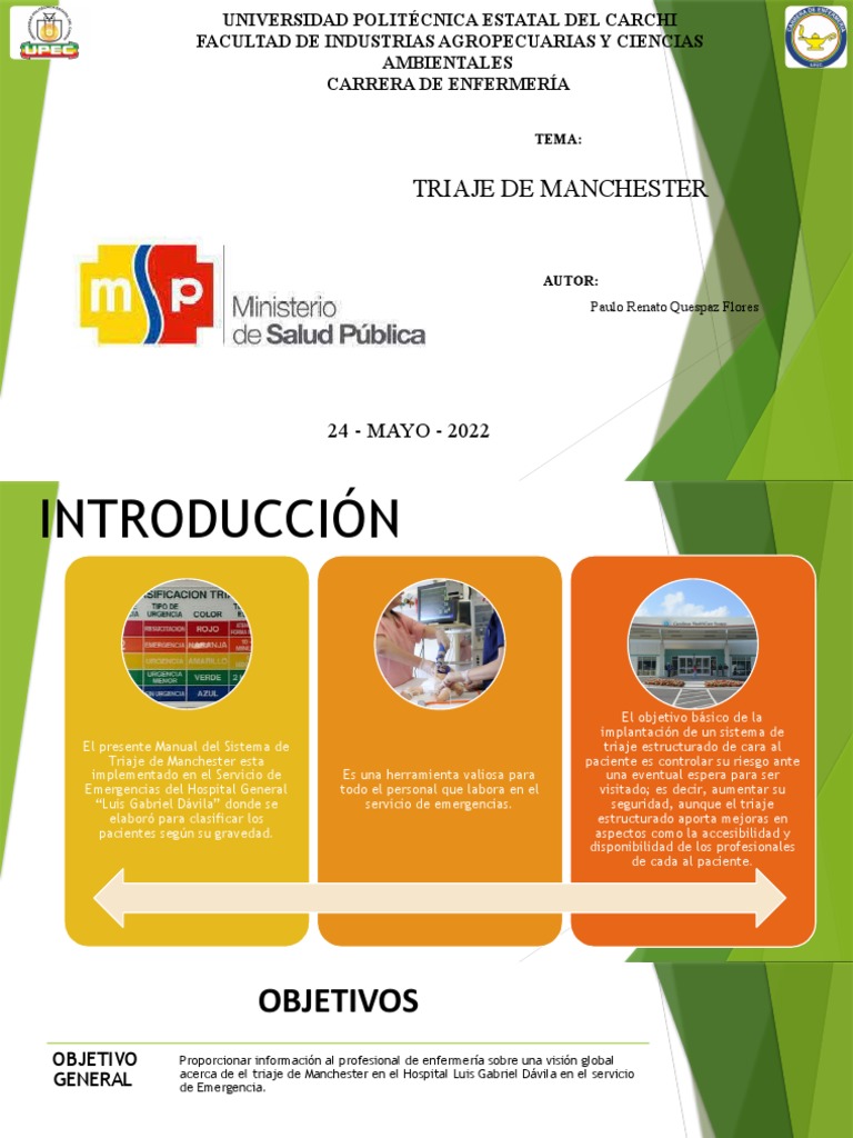 Triaje de Manchester | PDF | Cuidado de la salud | Especialidades Medicas